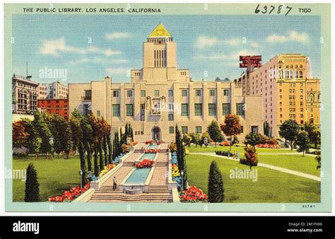 The Public Library Los Angeles California Public Libraries Tichnor