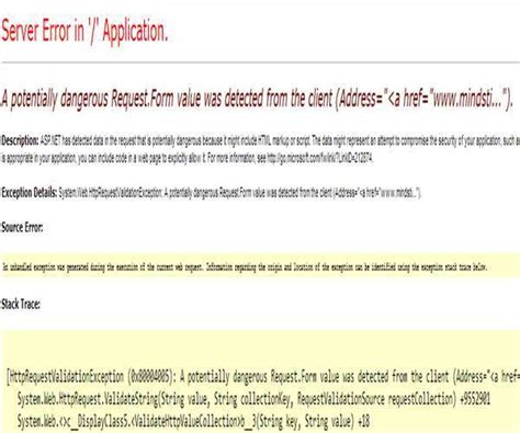 Prevent Cross Site Scripting In Aspnet Mvc 4 Mindstick