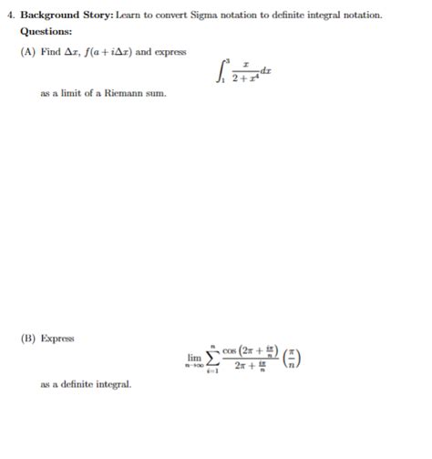 solved background story learn to convert sigma notation to