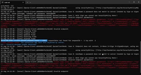 Node Red Opc Ua Client User Password Not Read Tls Communication Unable Issue