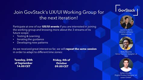 ux ui event govstack