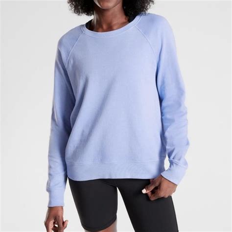 Athleta Tops Athleta Victorian Periwinkle Sundown Sweatshirt Top
