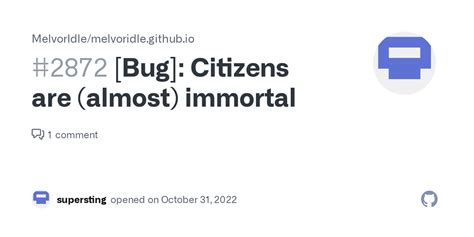 Bug Citizens Are Almost Immortal Issue 2872 MelvorIdle