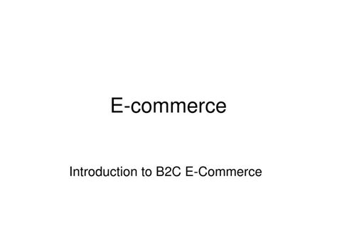 PPT E Commerce PowerPoint Presentation Free Download ID