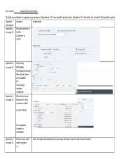 Integrative Assignment SAP SD Answer Template Docx Your Name Kametria Cochran Davis Provide