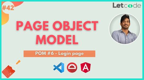 Login Page Pom 6 Protractor Tutorial Letcode Youtube