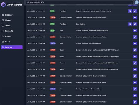 Unable To Get Queue From Sonarr Radarr Server Sonarr Radarr R