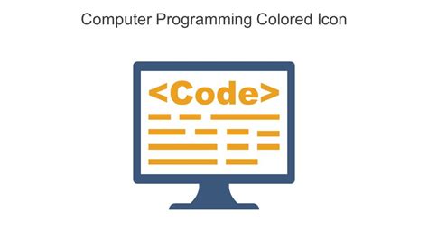 Computer Programming Colored Icon In Powerpoint Pptx Png And Editable Eps Format Ppt Template