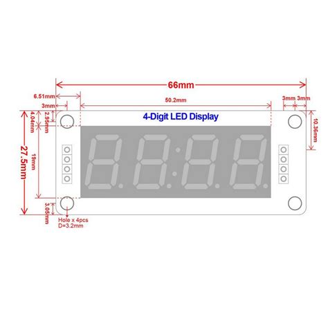 TM1637 4 Digit Led Display Saat Modülü Kırmızı Modüller Motorobit Motorobit com