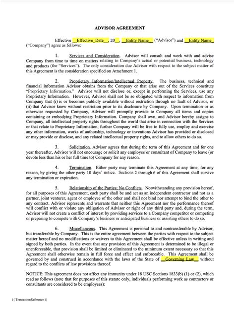 Free Consulting Agreement Template