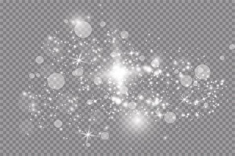 투명 한 배경에 고립 된 황금 빛나는 조명 효과의 집합입니다 태양 광선과 스포트라이트로 플래시 광선 조명 효과 반짝임으로 스타 버스트 프리미엄 벡터