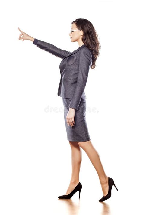 Young Business Woman Massaged Her Tired Feet Stock Image Image Of