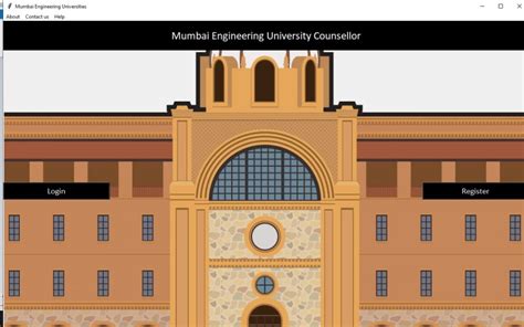 Python Program To University Counsellor App Using The Python Tkinter