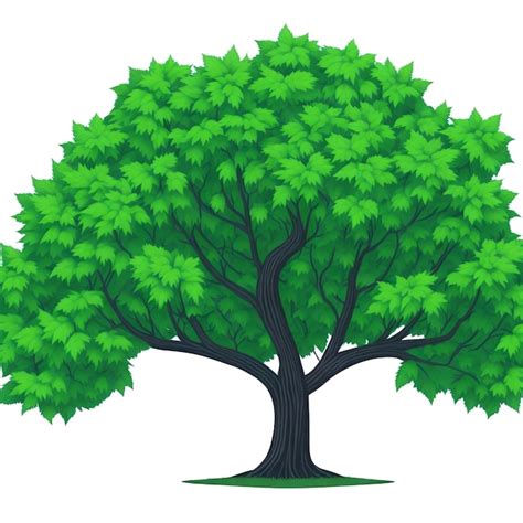 Premium Vector Vector Isolated Tree Aigenerated