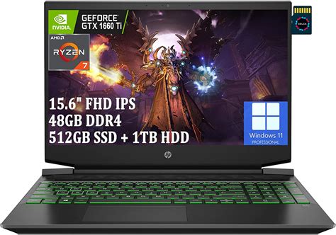 Hp Pavilion Gaming Ryzen H Gtx Ti Full Hd X Ips Gb