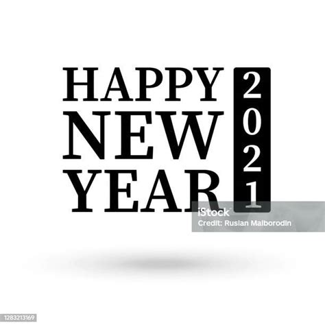 2021 년 새해 복 많은 새 년 로고 텍스트 디자인 2021 번호 디자인 템플릿 흰색 배경의 벡터 그림입니다 12월에 대한 스톡 벡터 아트 및 기타 이미지 Istock