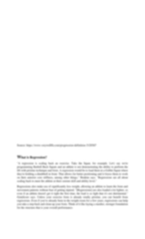 Solution Principles Of Research Regression Vs Progression Studypool