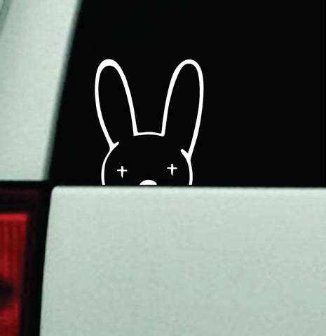 Bad Bunny Logo Peeker Wall Decal Car Truck Window Windshield Jdm Stick