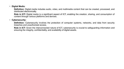 What Is Ict And Role Of Ict In Dily Life Pptx