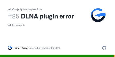 dlna plugin error · issue 85 · jellyfin jellyfin plugin dlna · github