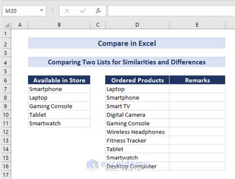 How To Compare In Excel 10 Practical Examples Exceldemy