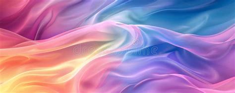 A Beautiful Rainbow Gradient Wave Pattern With Smooth Undulating Curves And A Rich Vibrant