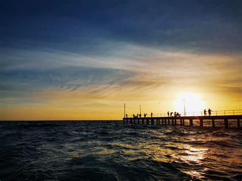 Sunset Over Mordialloc Pier Victoria Australia R Beachporn