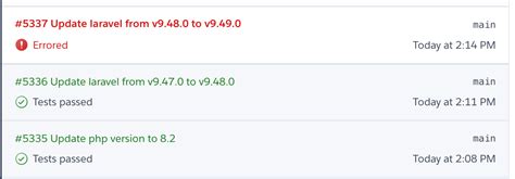 Build Issues With V9490 · Issue 45890 · Laravelframework · Github
