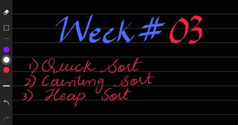 Week 3 Quick Counting And Heap Sort