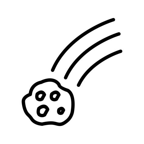 Falling Meteorite Vector Icon 450534 Vector Art At Vecteezy