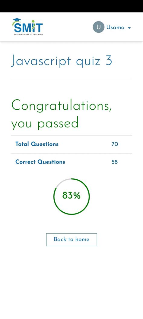 Usama Israr Khan On Linkedin Smit Alhumdulliah Javascriptjourney Typescriptjourney