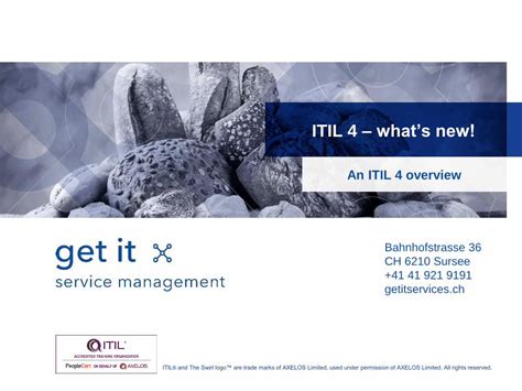 Pdf Itil 4 Whats New Getitservices Ch · Das Prinzip Der «value