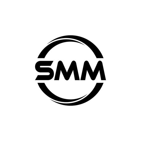 Diseño Del Logotipo De La Letra Smm En La Ilustración Logotipo