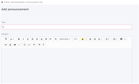 how to create an announcement natural hr support