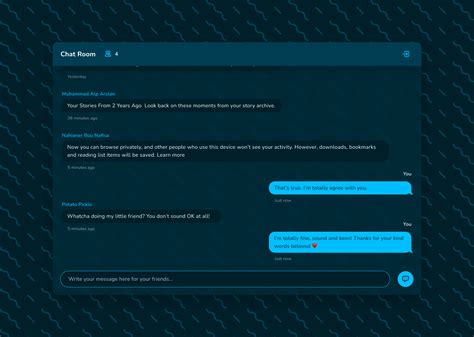 Chat Room Web App Ui Idea On Behance