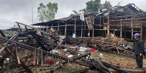 Dvb နမ့်ခမ်းတွင် စစ်တပ်ကလေကြောင်းဗုံးကြဲ၊ ကလေးငယ်အပါအဝင် မိသားစုဝင် ၅ ဦး သေဆုံး