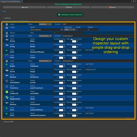 Auto Custom Inspector