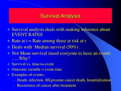 Ppt Logistic Regression And Survival Analysis Powerpoint Presentation Id409088