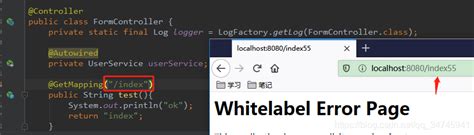 whitelabel error page 解决办法 whitelabelerrorpage 鱼丸丶粗面的博客 csdn博客