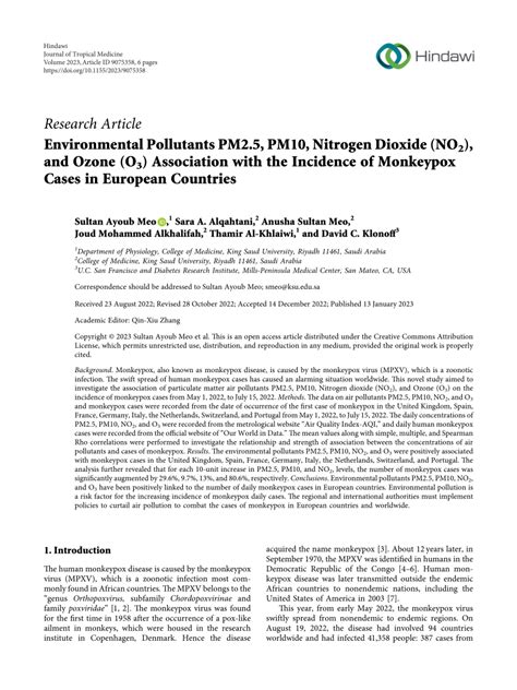 Pdf Environmental Pollutants Pm2 5 Pm10 Nitrogen Dioxide No2 And Ozone O3 Association