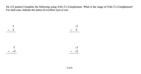 Solved Points Complete The Following Using Bit Chegg Com
