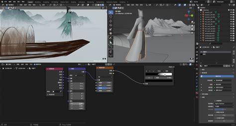 Blender國畫風格《水墨場景》建模材質動畫渲染全流程教學【六大場景案例】 🔥八五折優惠碼：wf15🔥打破二維空間的局限，將水墨動畫進行三維化，不但可以使用寫意的手法讓人賦予聯想，還能