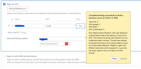 Access Point Mr Xx Failed To Connect Active Directory The Meraki