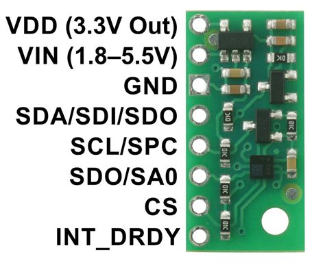 Lps22df Pressure Altitude Sensor Carrier With Voltage Regulator — Robot Italy