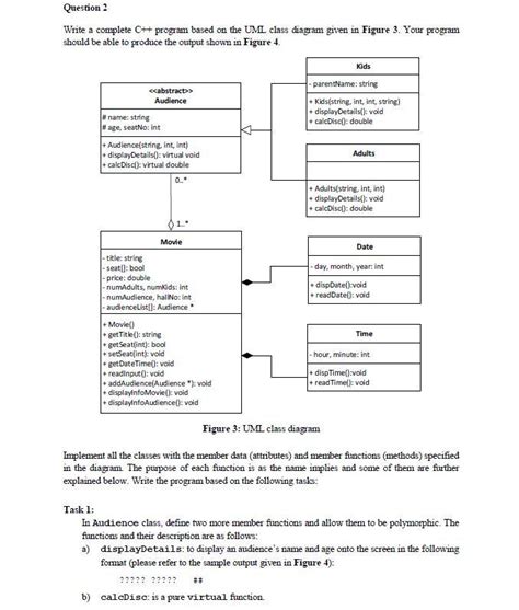 Solved Write A Complete C Program Based On The Uml Class Chegg