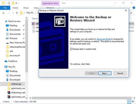 How To Open BKF File In Windows Manual Solution