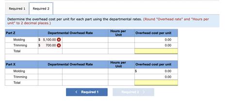Determine The Overhead Cost Per Unit For Each Part Chegg Com