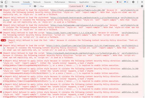 Javascript Content Security Policy Header In Angular Stack Overflow