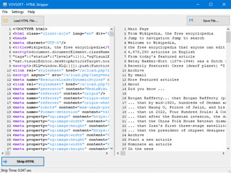vovsoft html stripper 1 6 0 softarchive