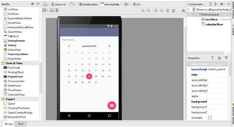 Java Calendarview Not Showing Days Of The Month Stack Overflow